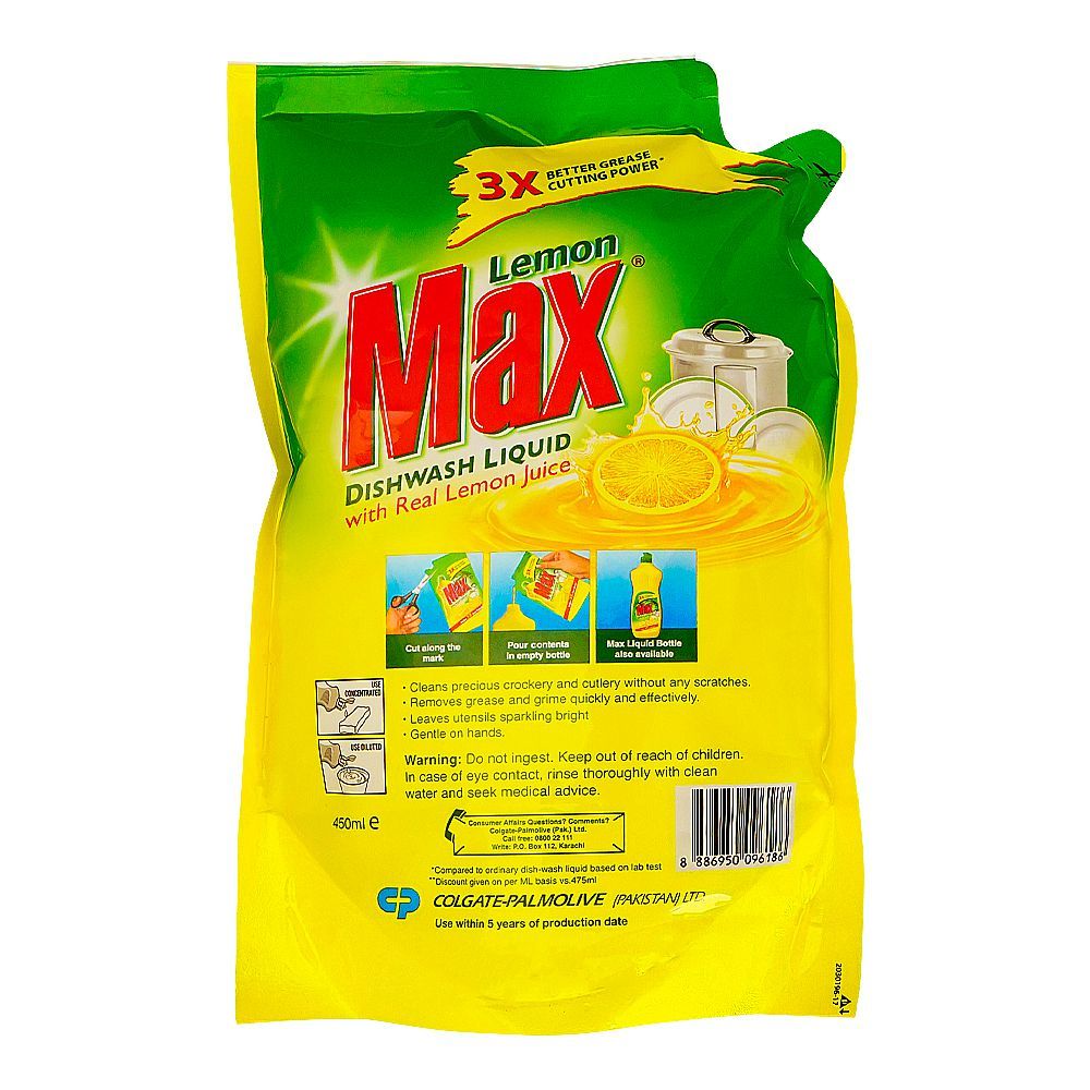 Buy Lemon Max Liquid Pouch, 450ml Online at Special Price in Pakistan ...