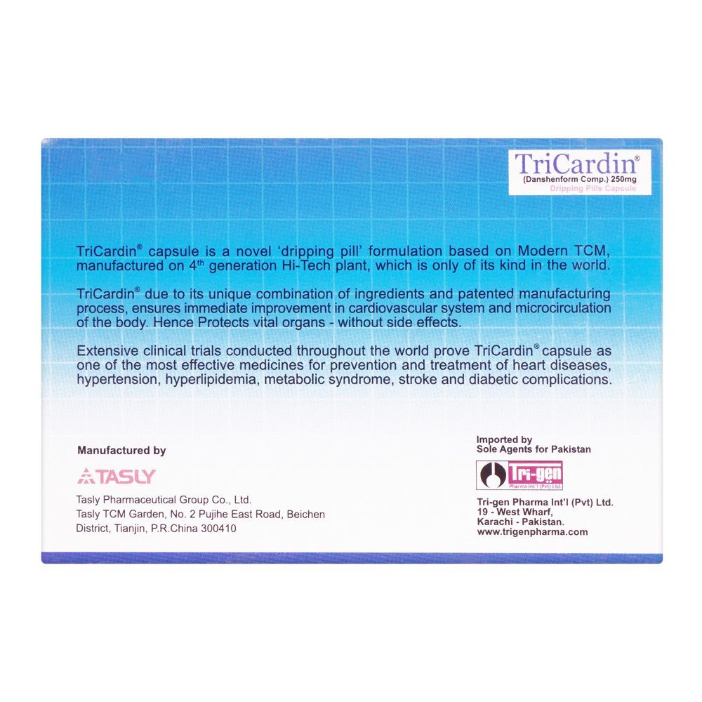 Order Trigen Pharma TriCardin Capsule, Protects Vital Organs, 250mg, 30 ...