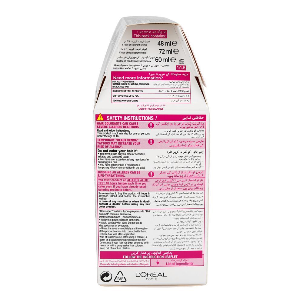 Order L'Oreal Paris Casting Hair Color, 323 Darkest Warm Brown Online ...