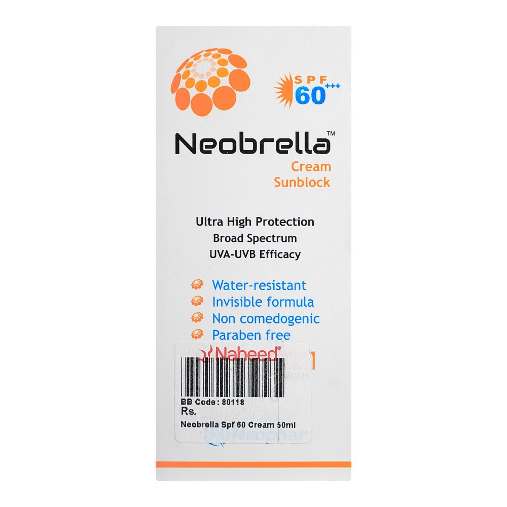 Order Neophar Skin Sciences Neobrella SPF60 Cream Sunblock PA+++, 50ml ...
