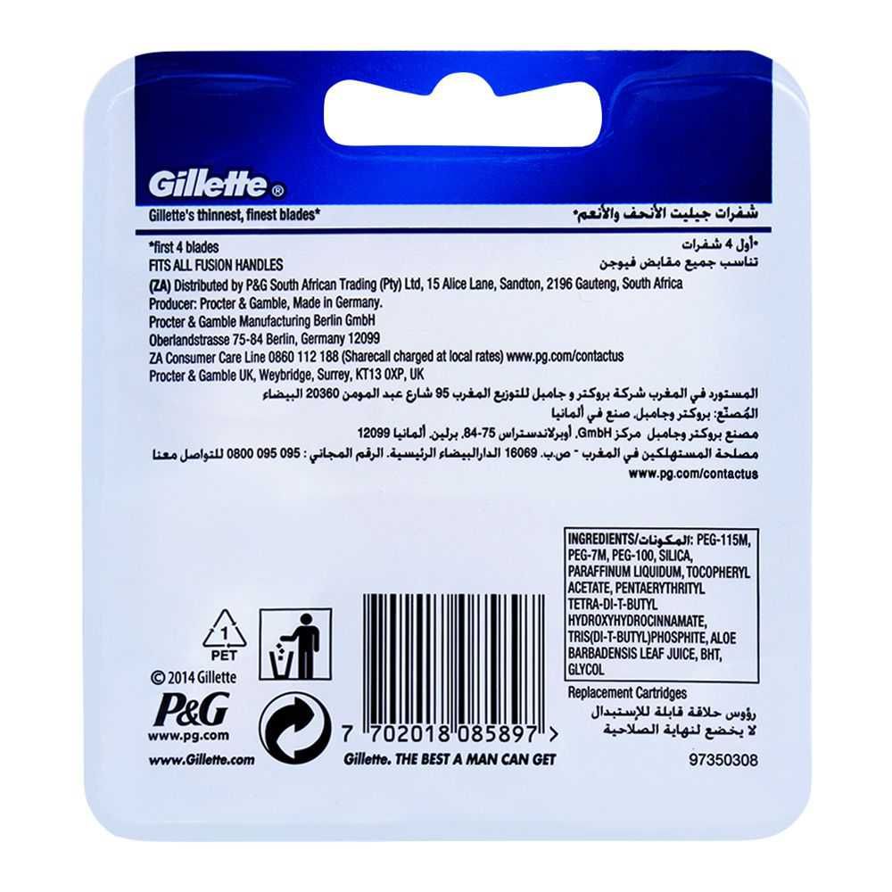 Purchase Gillette Fusion ProGlide Cartridges, Razor Blades, 2-Pack ...