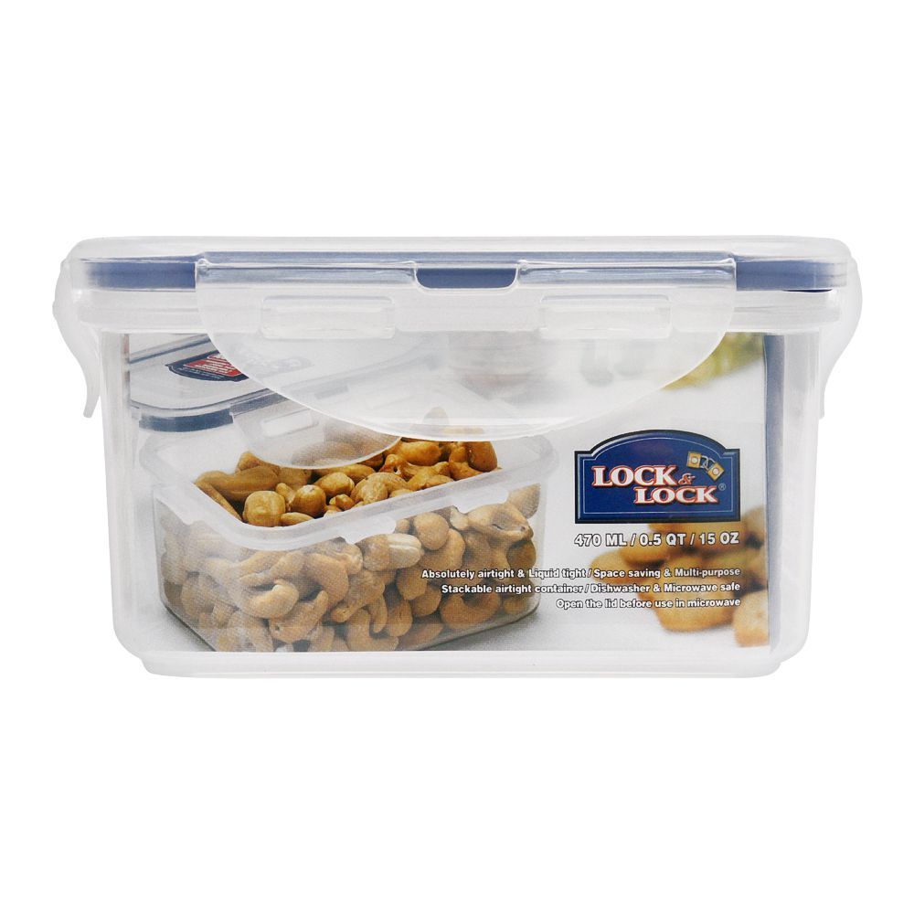 Purchase Lock & Lock Air Tight Rectangular Short Food Container, 470ml ...