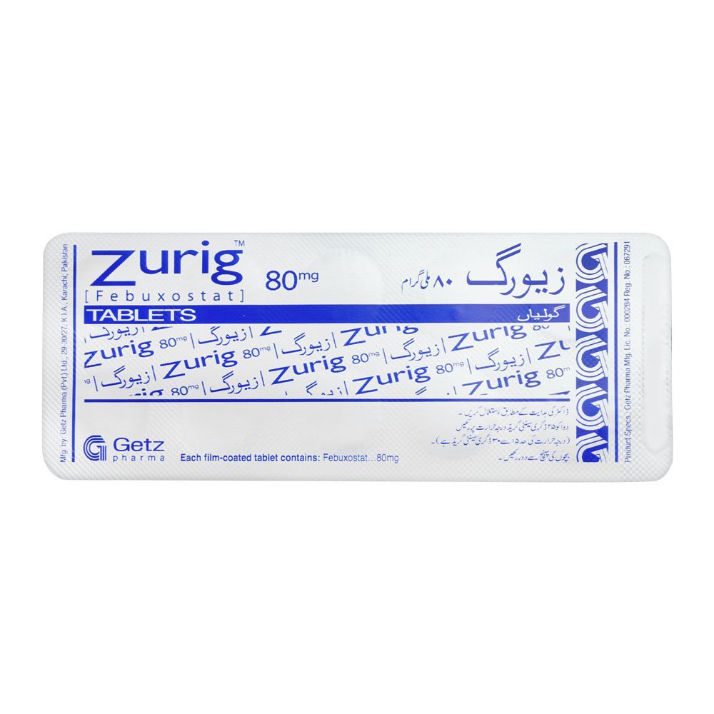 Order Getz Pharma Zurig Tablet Strip, 80mg, 10 Tablets Online at ...
