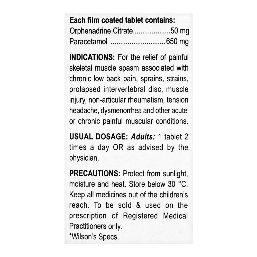 Buy Wilson's Pharmaceuticals Wilgesic Forte Tablet, 10-Pack Online at ...