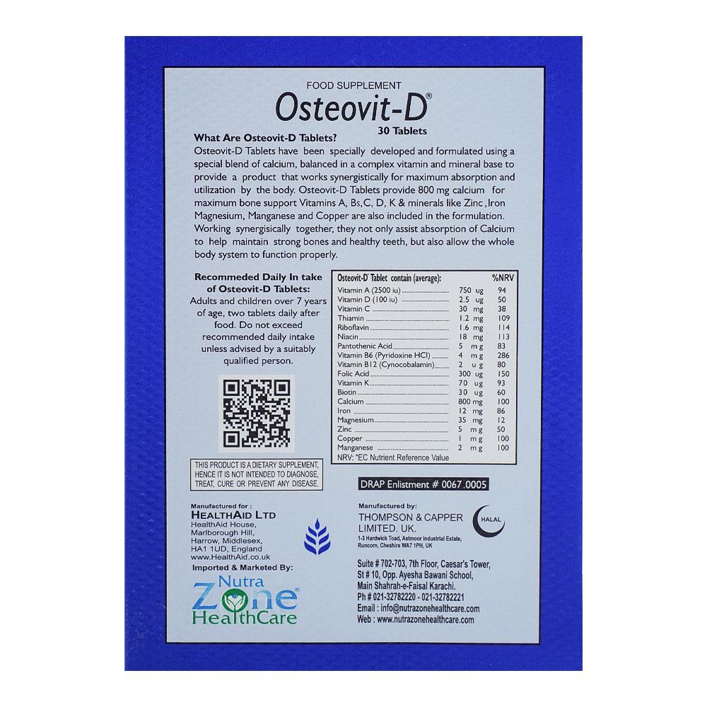 Buy Nutra Zone Healthcare Osteovit-D Tablet Online at Special Price in ...