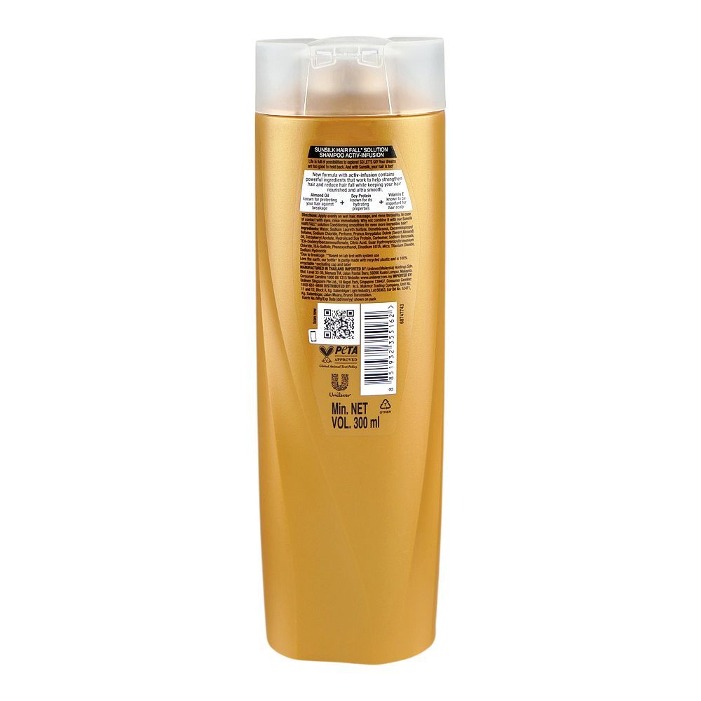 Sunsilk Anti Hair fall Golden Shampoo, For Thin Hair, 300ml
