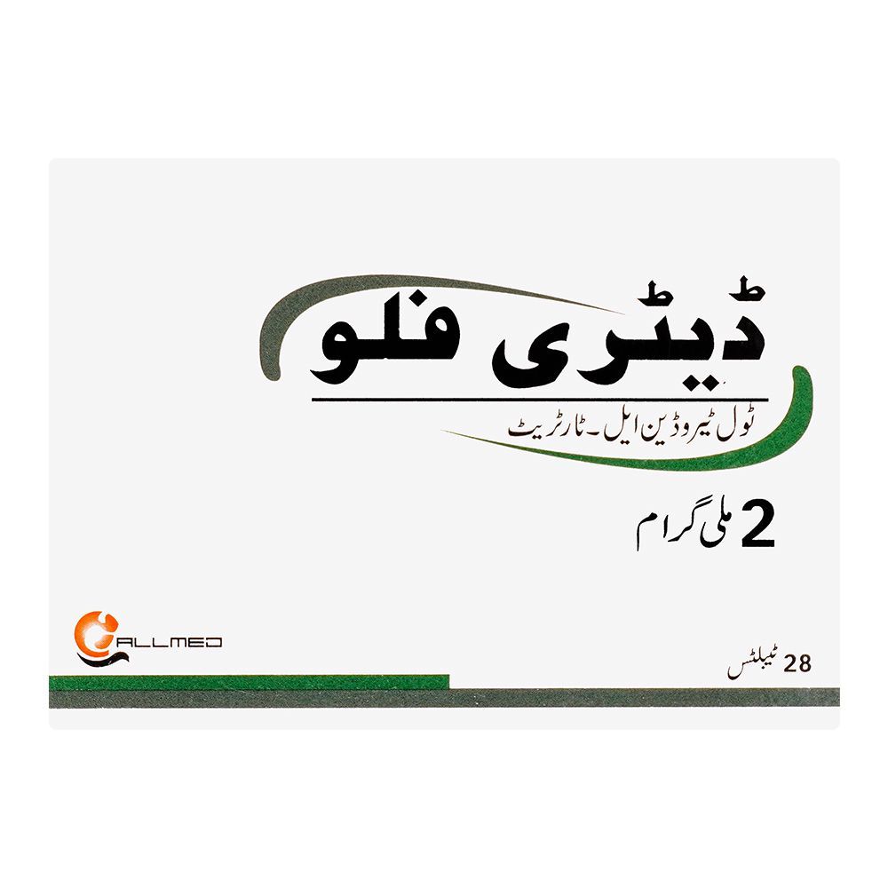 Buy Allmed Laboratories Detriflow Tablet, 2mg, 28-Pack Online at Best ...