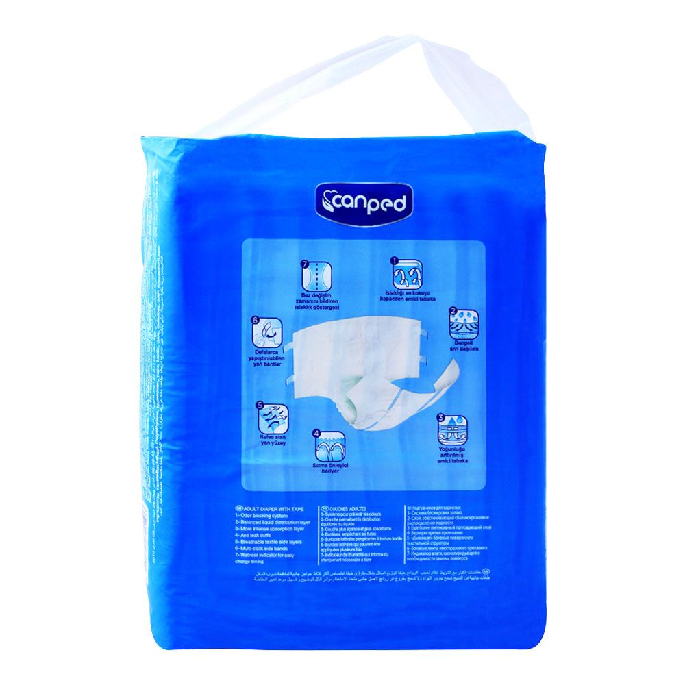 Purchase Canped Adult Diaper, Small, 50-90cm, 10-Pack Online at Best ...