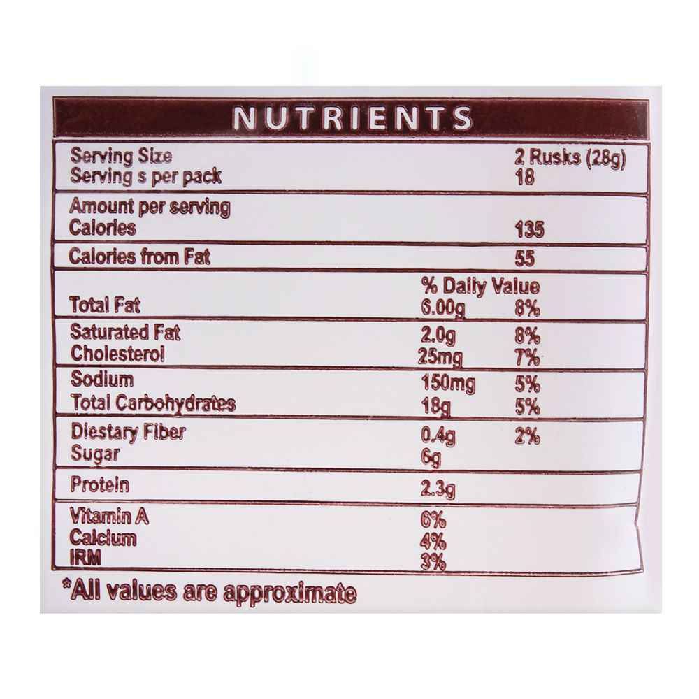 Buy Bake Parlour Rusk, 120g Online at Special Price in Pakistan - Naheed.pk