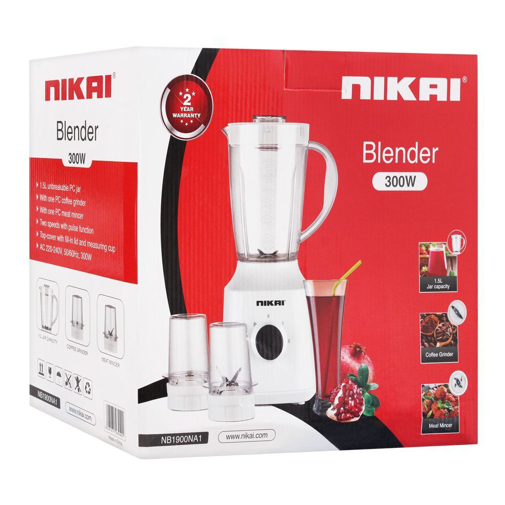 Buy Nikai Blender, 300W, 1.5L, NB-1900NA1 Online at Best Price in ...