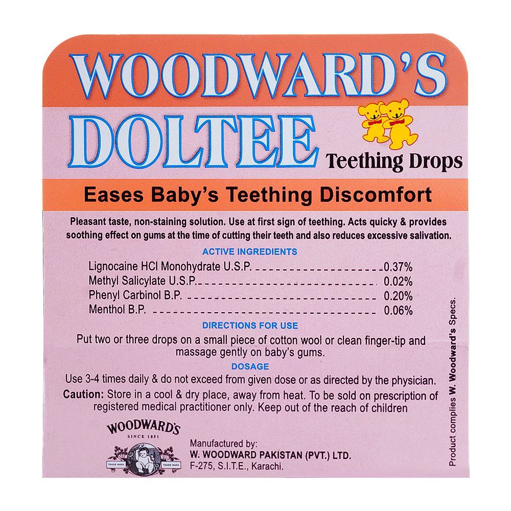 Order Woodward's Doltee Teeting Drops, 10ml Online at Special Price in ...
