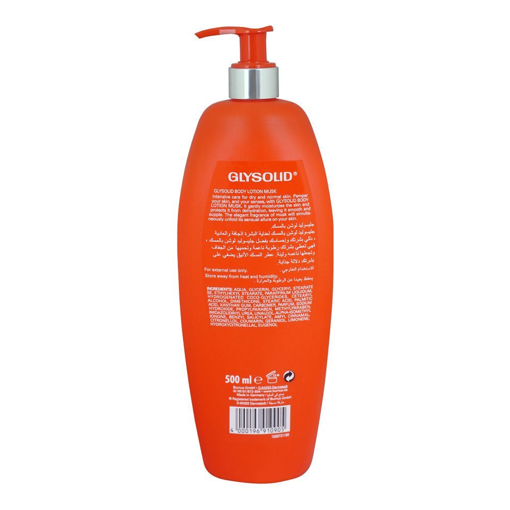 Order Glysolid Musk Body Lotion, For Dry & Normal Skin, 500ml Online at ...