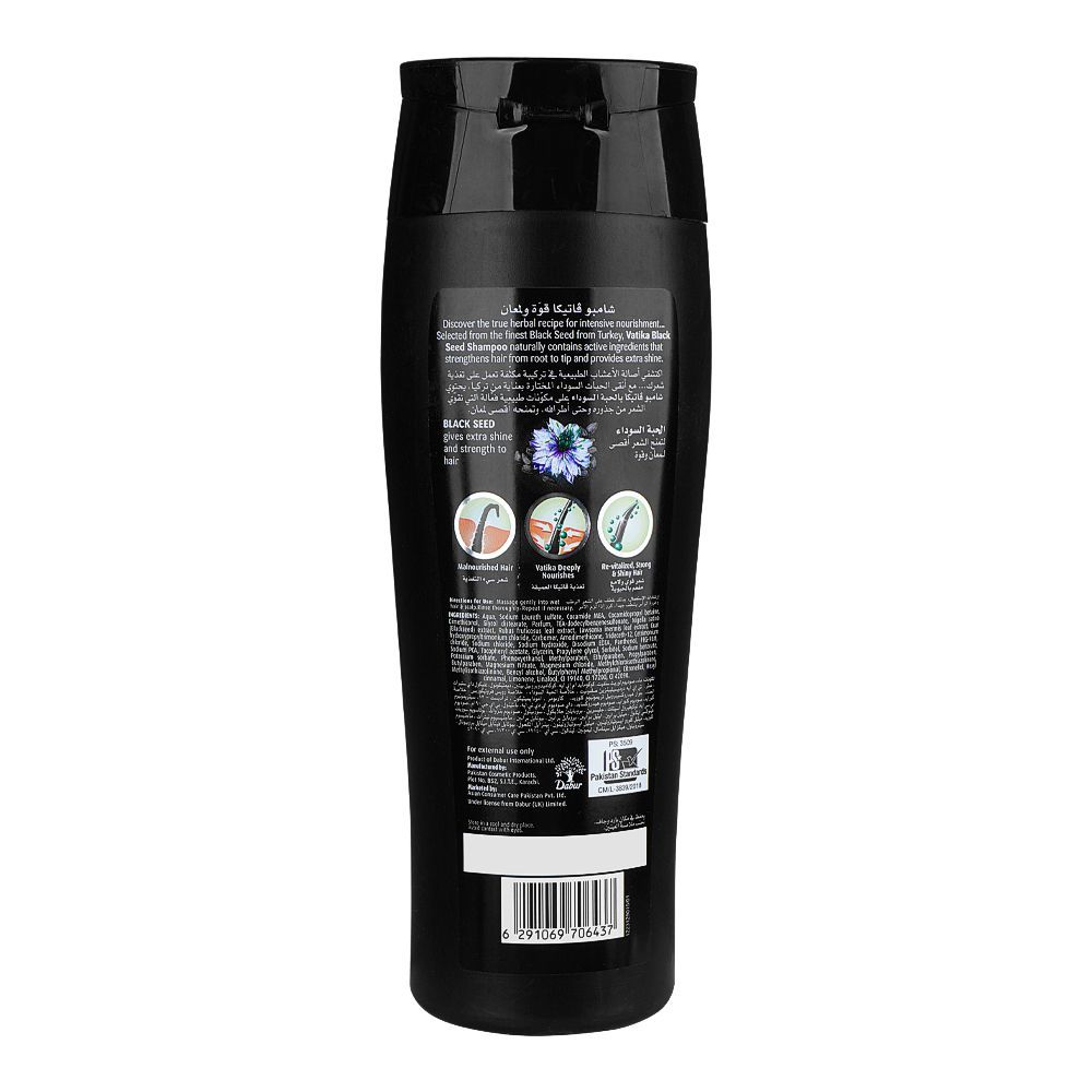 Purchase Dabur Vatika Turkish Black Seed Shampoo, For Weak & Dull Hair ...