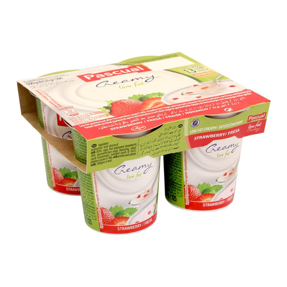 Order Pascual Strawberries Low Fat Fruit Yogurt, 500g Online at Best ...