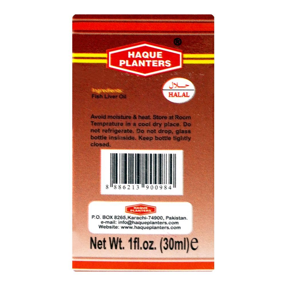 Haque Planters Fish Oil, 30ml
