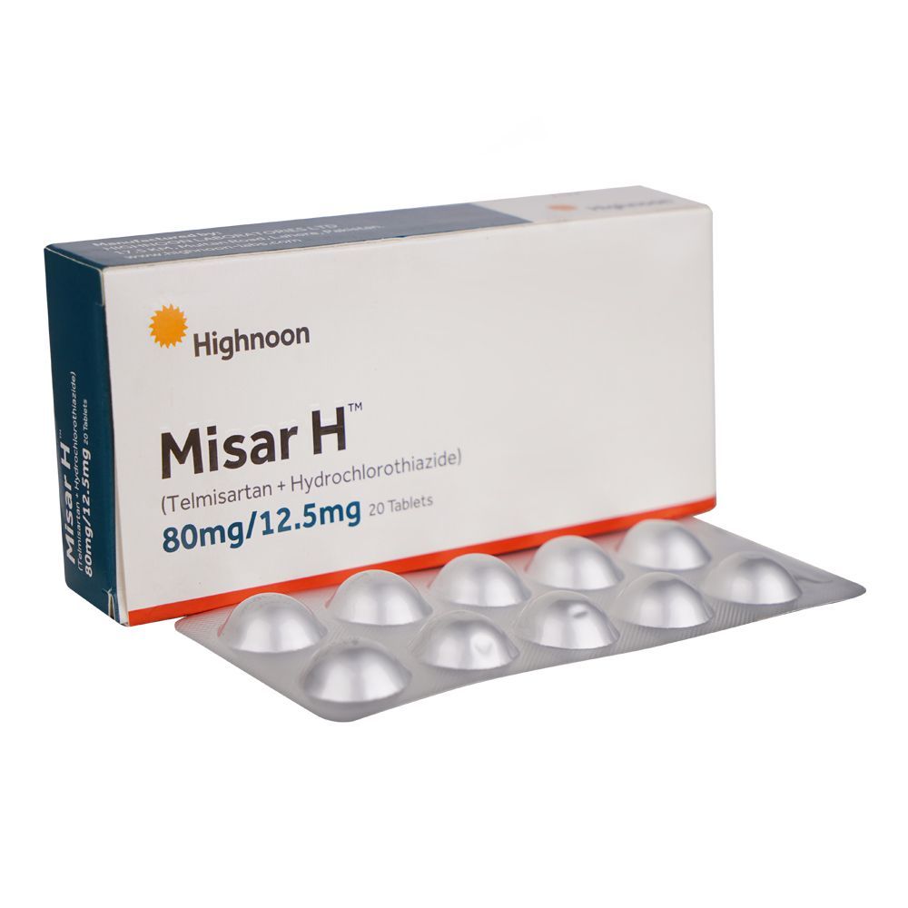 Purchase Misar H Tablets, 80/12.5mg Online at Special Price in Pakistan ...