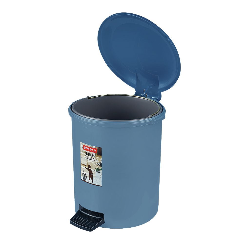 Lion Star Round Step Dustbin, 10 Liters, C-11
