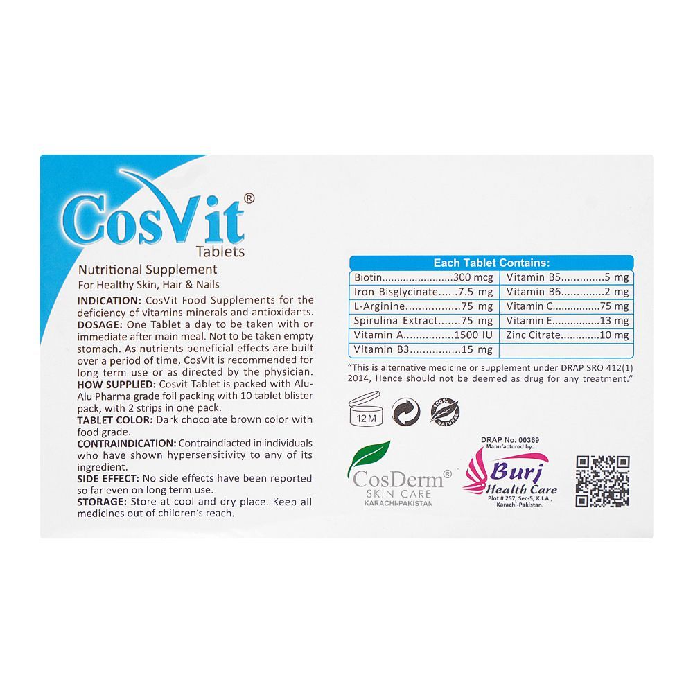 CosDerm Cosvit Supplement Capsule 20-Pack