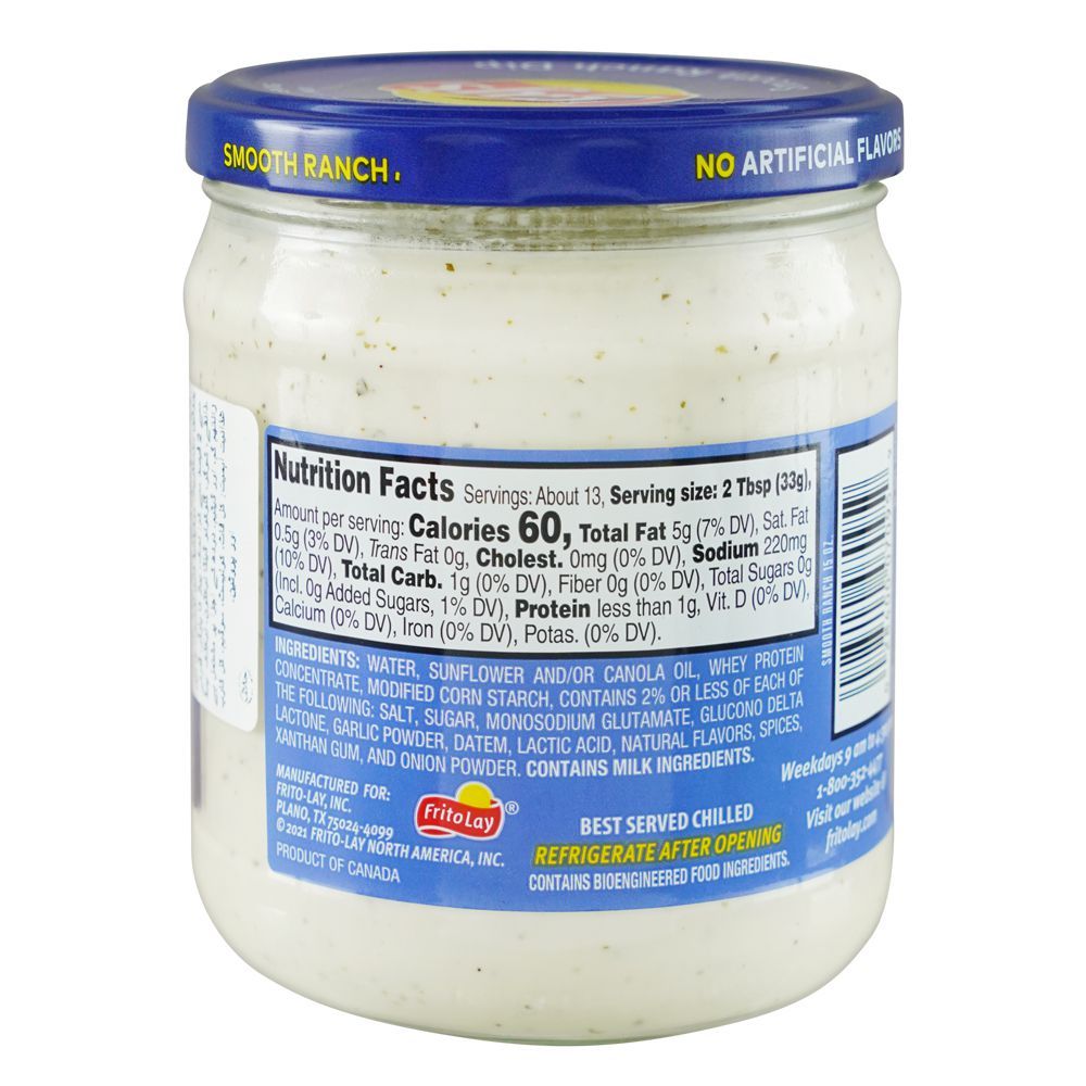 Order Lay's Smooth Ranch Dip Sauce Jar, 425.2g Online at Special Price ...