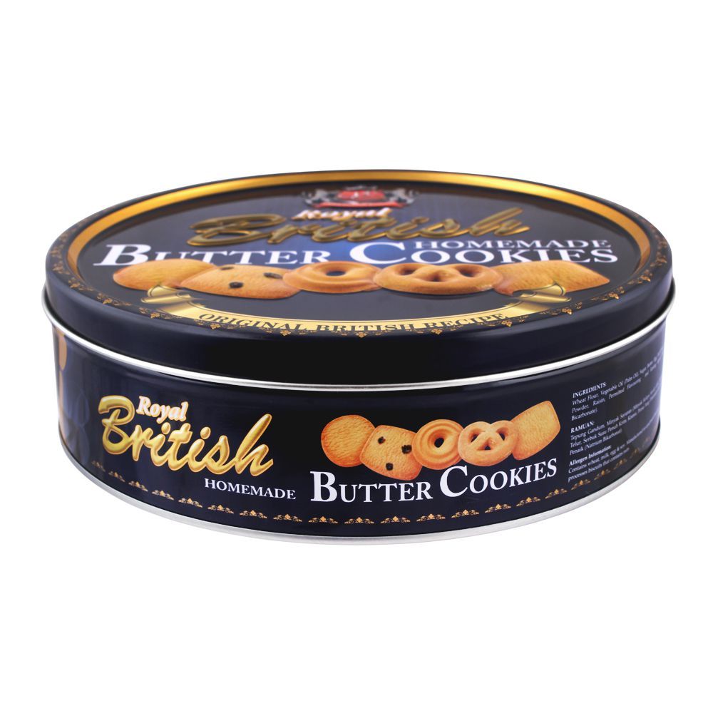 Order Royal British Home Made Butter Cookies, Tin, 340g Online at ...