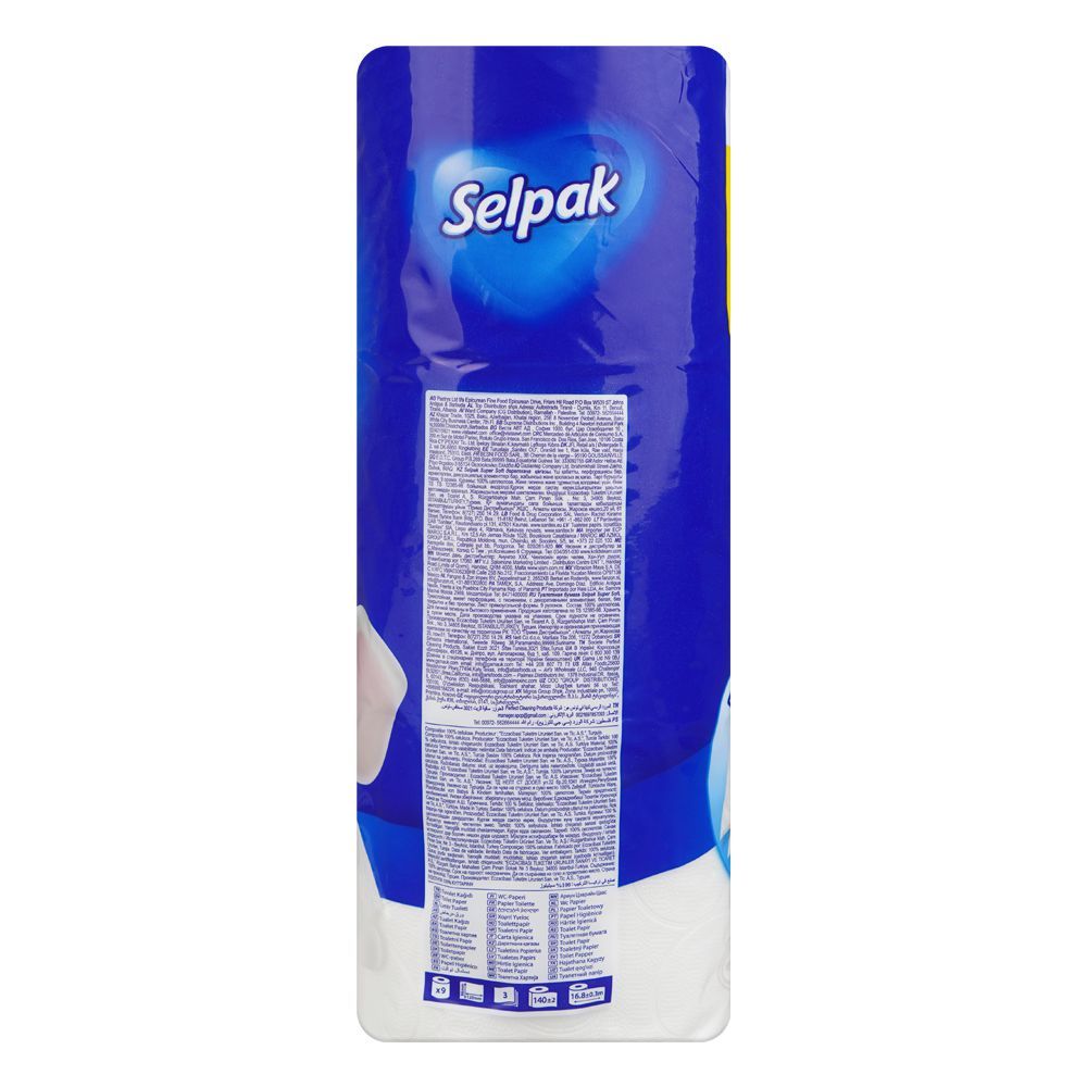 Buy Selpak 3Ply Toilet Paper Rolls, 7+2 Pack Online at Special Price in ...