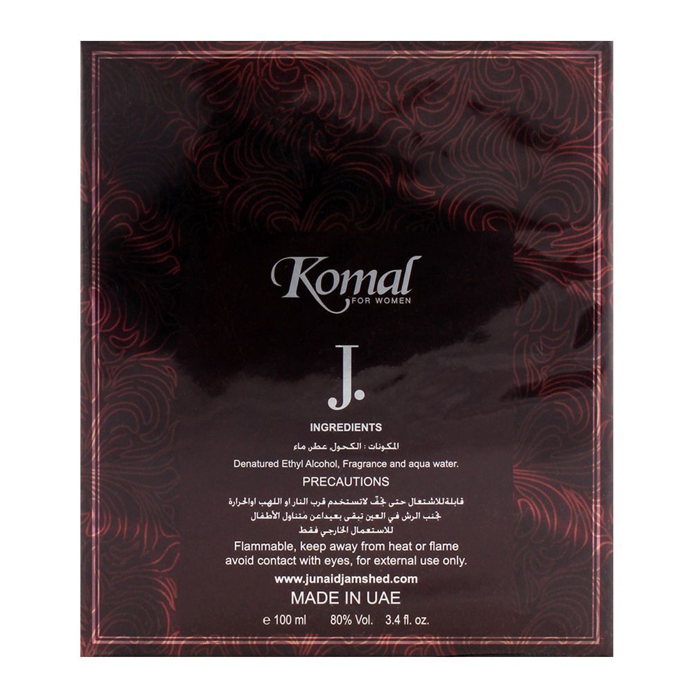 Order Junaid Jamshed J. Komal For Women EDP 100ml Online at Special ...