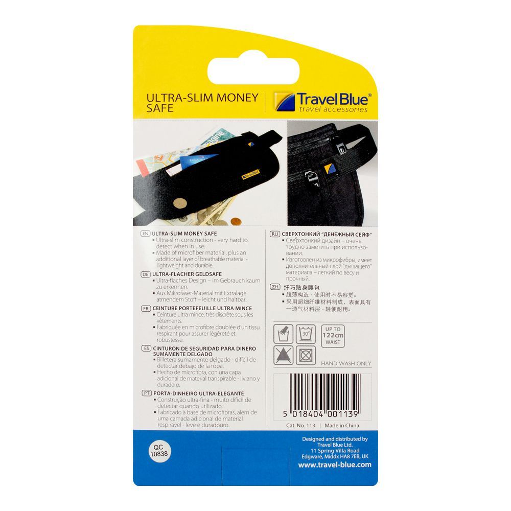 Order Travel Blue Ultra Slim Money Safe, 113 Online at Special Price in ...