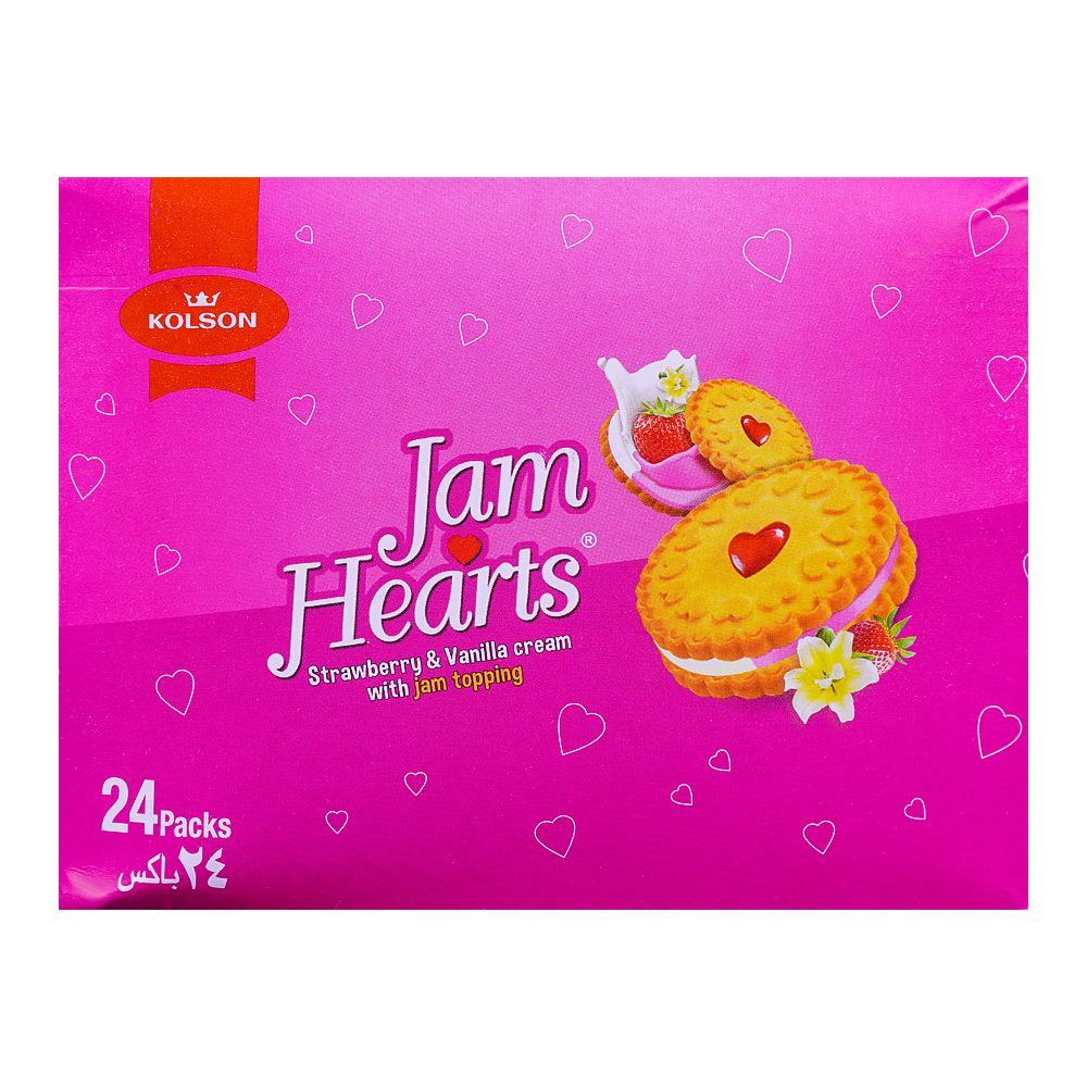 Purchase Kolson Jam Hearts Strawberry & Vanilla Biscuits Ticky Pack ...