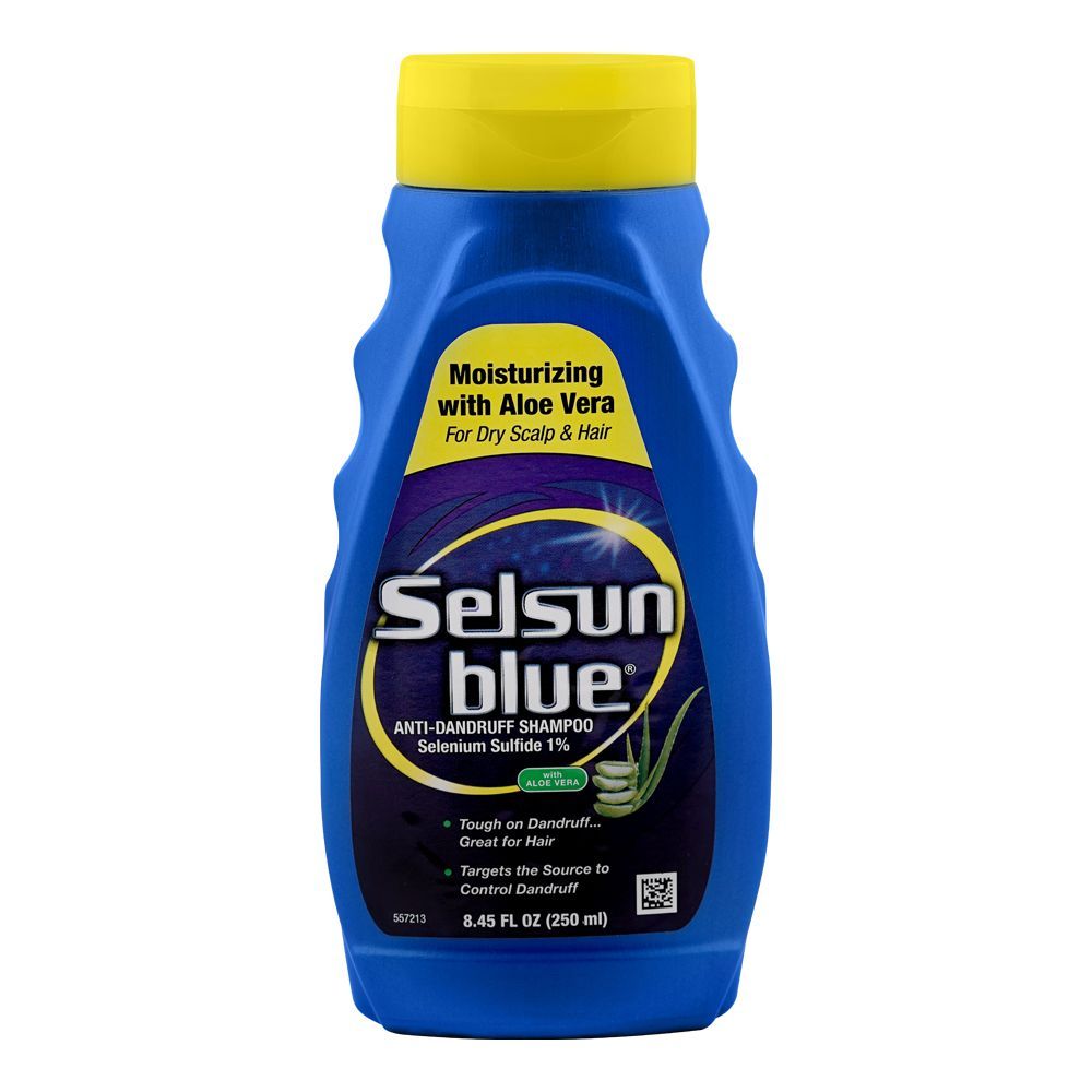 Selsun Blue Moisturizing With Aloe Dandruff Shampoo, Selenium Sulfide 1 ...