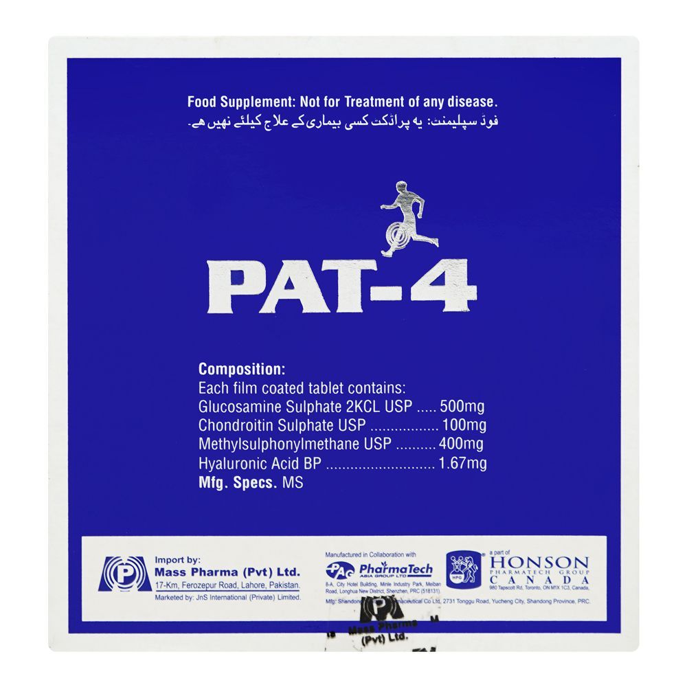 Pat-4 Tablets, Box (30 Tablets)