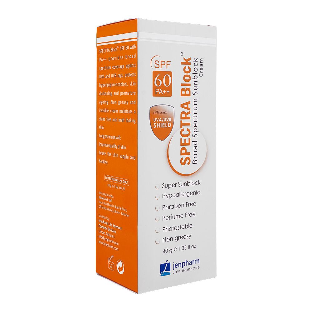 Purchase Jen Pharm Spectra Block SPF-60, 40g Online at Special Price in ...