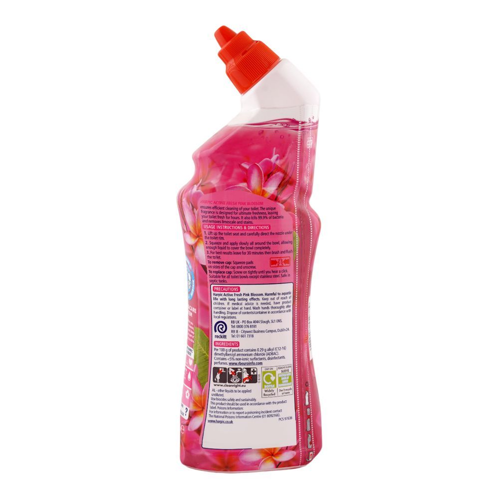Harpic Active Fresh Pink Blossom Cleaning Gel, 750ml