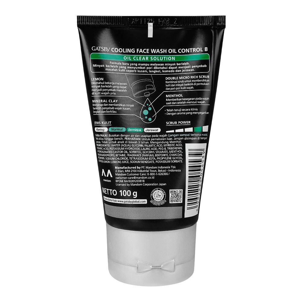 Order Gatsby Oil Clear Solution Oil Control Clay+Lemon Cooling Face ...