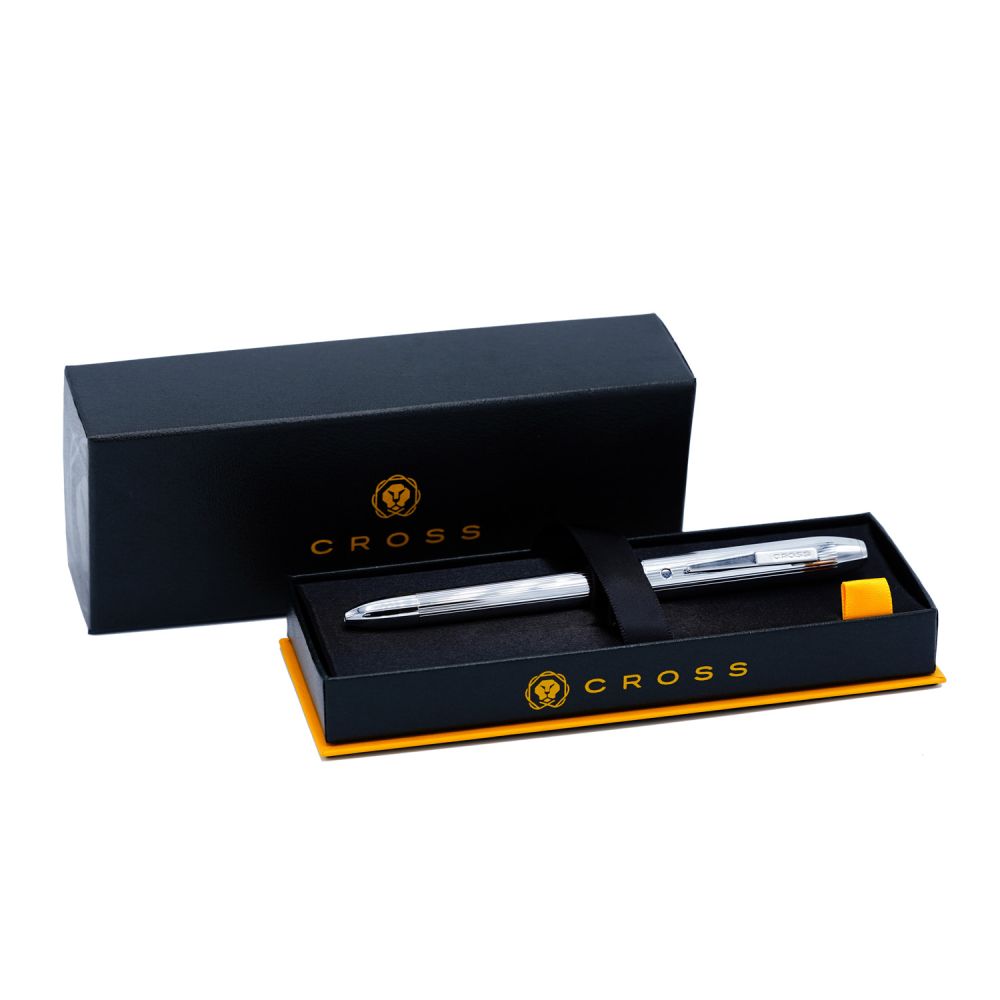 Buy Cross Tech4 Lustrous Chrome Multi Function Ballpoint Pen, Black/Red ...