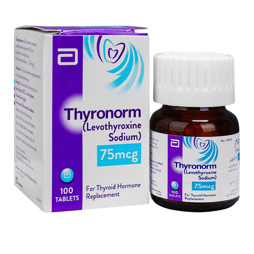Buy Abbott Thyronorm Tablet, 75mg, 100-Pack Online at Special Price in ...
