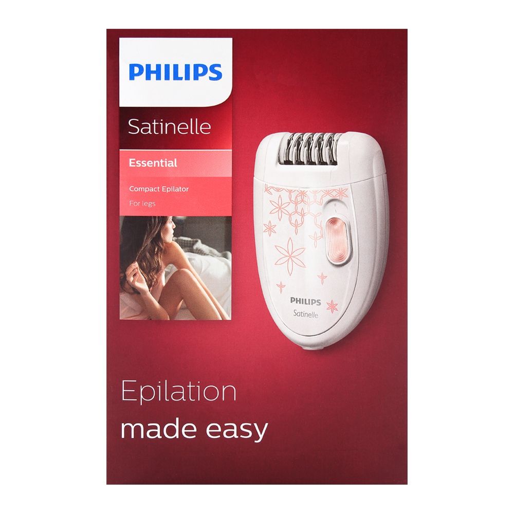 Buy Philips Satinelle Essential For Legs Compact Epilator White ...