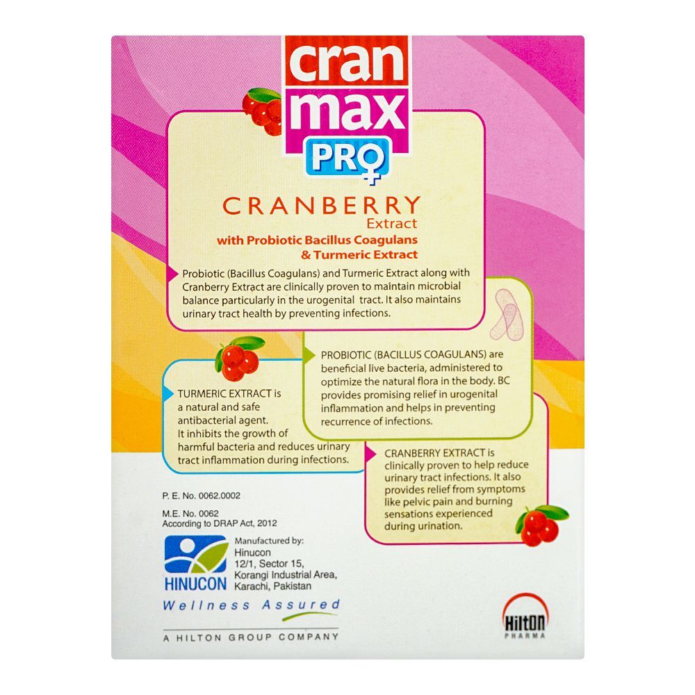 Order Hilton Pharma Cran-Max Pro Sachet, 10-Pack Online at Special ...