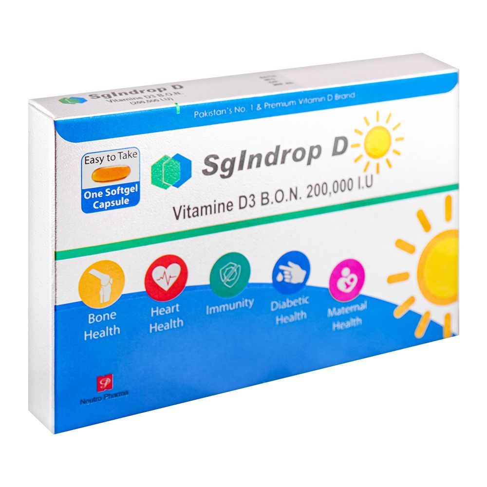 Buy Neutro Pharma SgIndrop D Capsule, 200000 IU, 1-Pack Online at ...