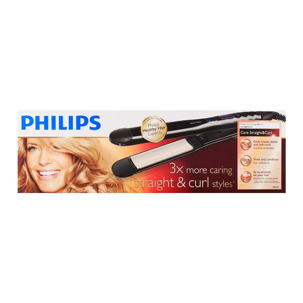 Buy Philips Care Straight & Curl Hair Straightener HP8345 Online at ...