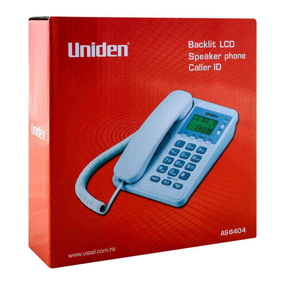 Order Uniden Backlit LCD Caller ID Speakerphone, White, AS6404 Online ...