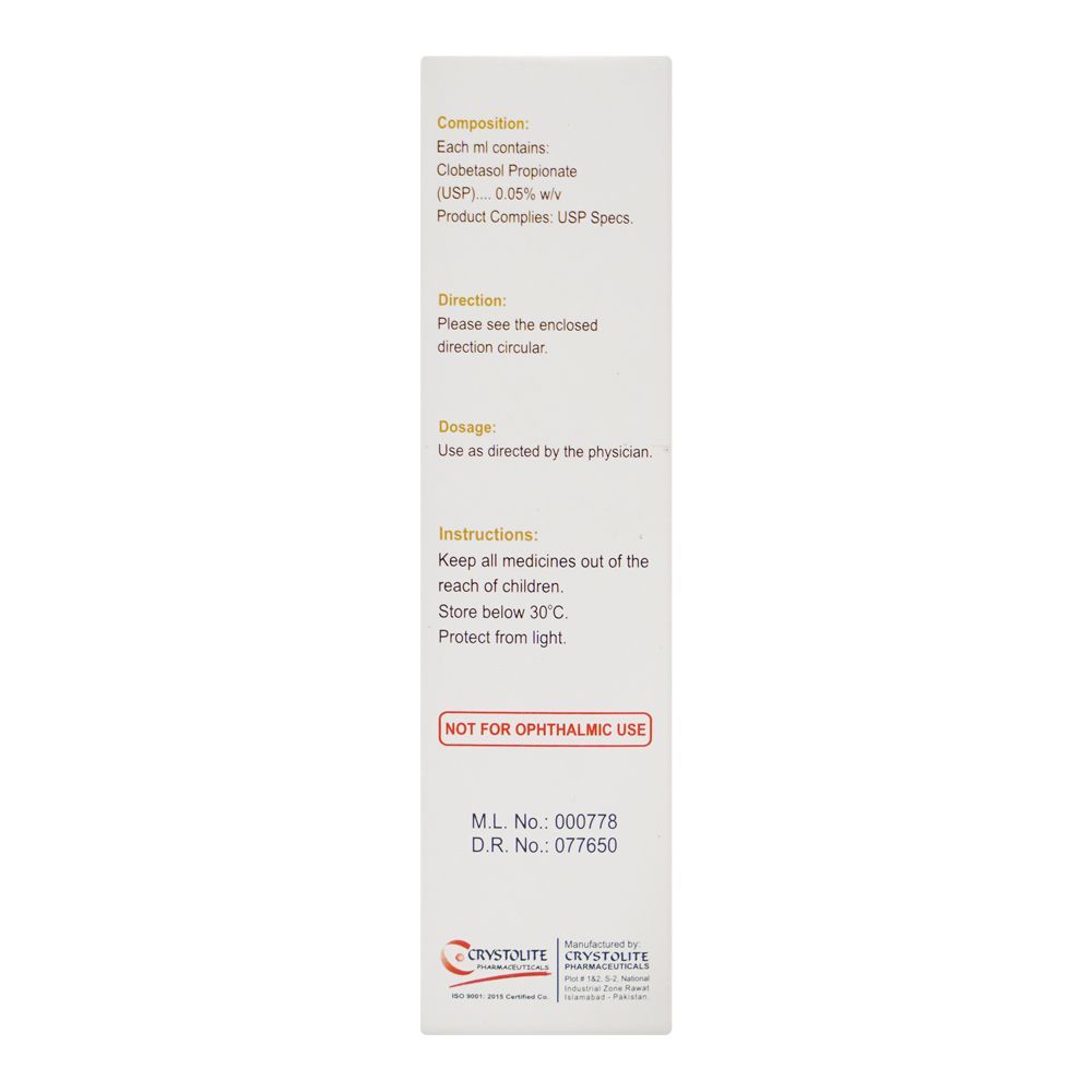 Crystolite Pharmaceuticals Covate Lotion, 60ml