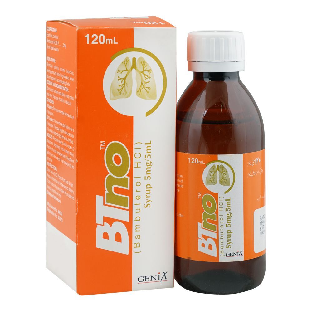 Genix Pharma Btno Syrup, 120ml