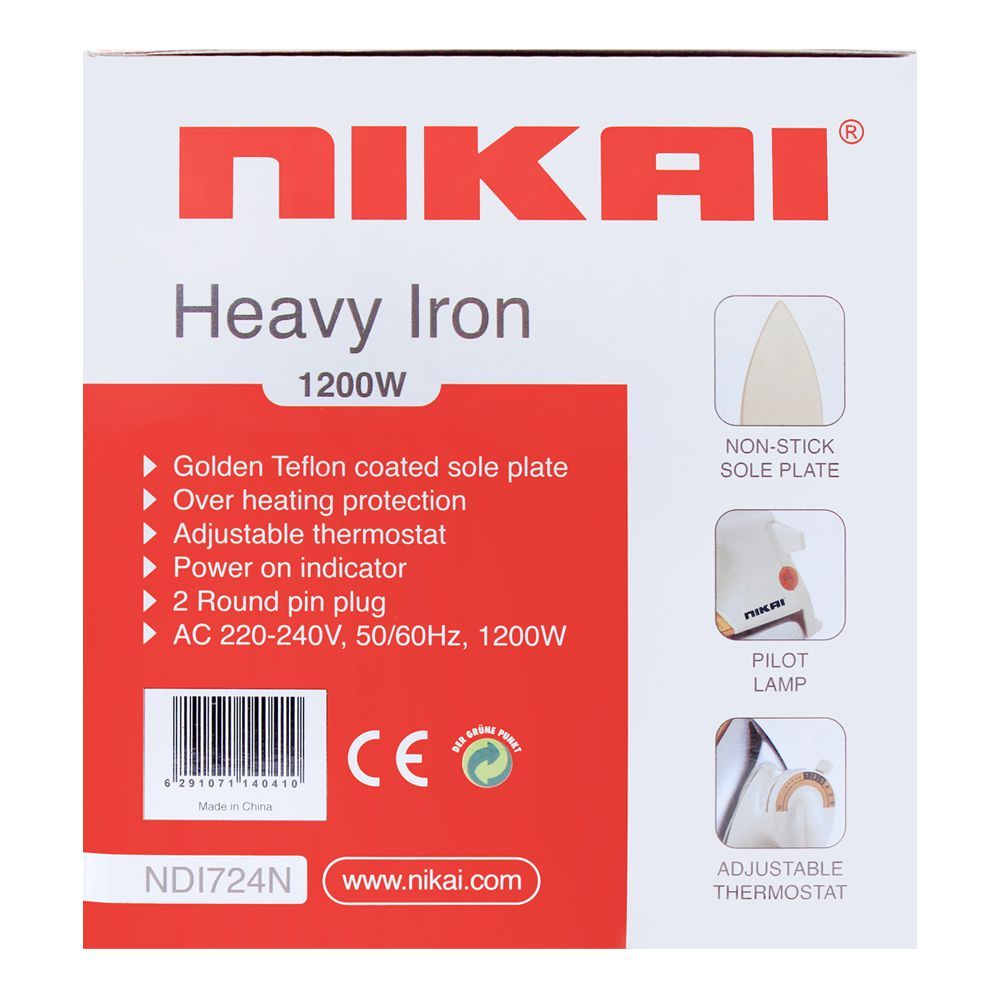 Order Nikai Heavy Iron, 1200W, NDI724N Online at Special Price in ...