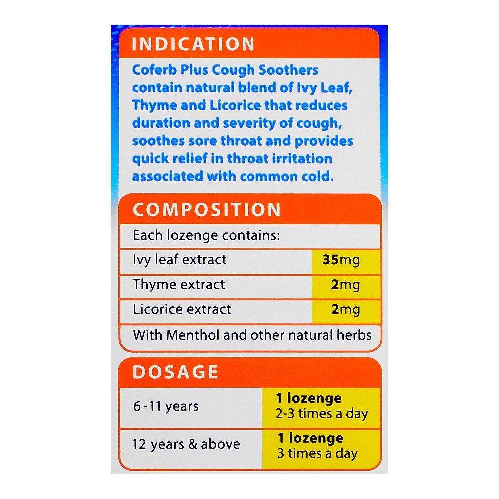 Order Hilton Pharma Coferb Plus Cough Soothers, 9-Pack Online at ...