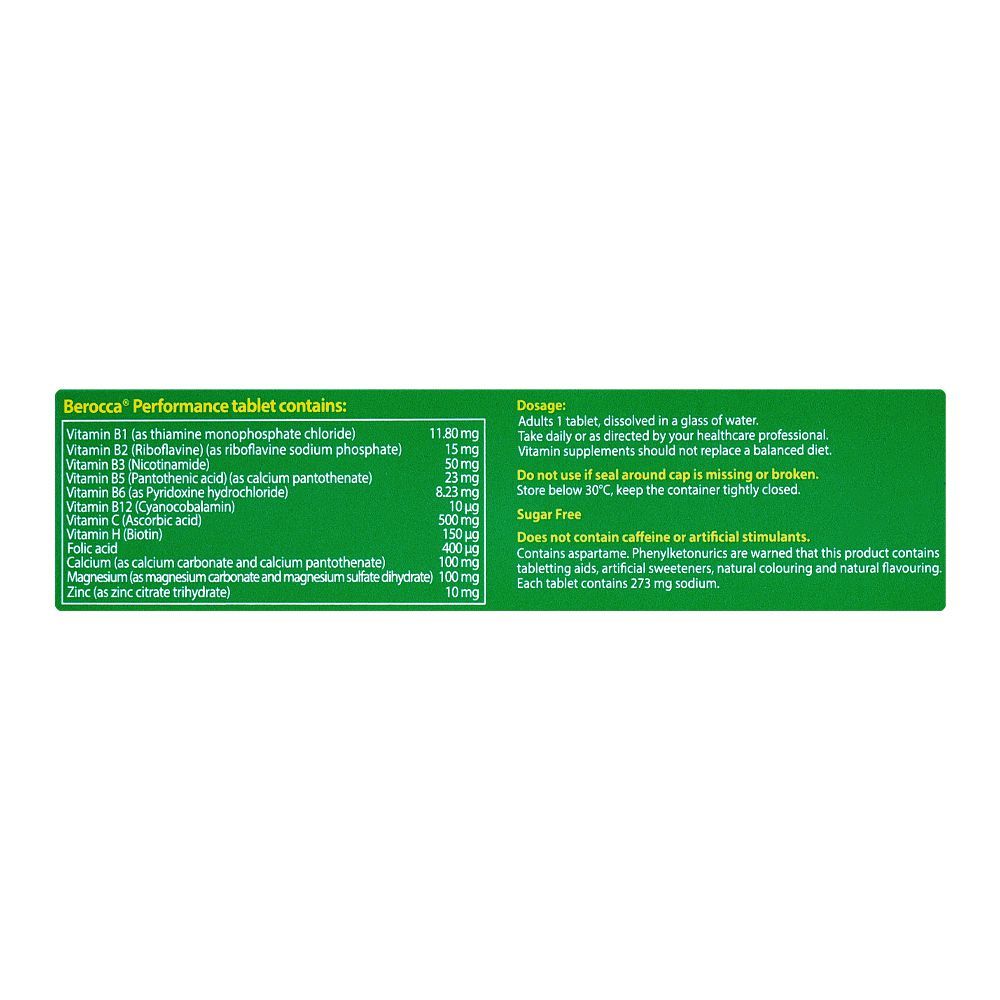 Purchase Bayer Pharmaceuticals Berocca Performance Dietary Supplement ...