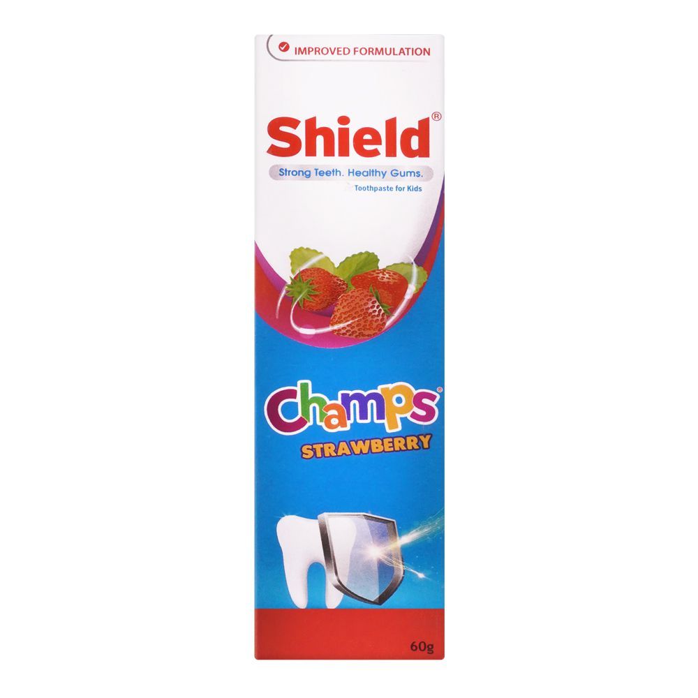 Order Shield Kids Champs Strawberry Toothpaste, 60g Online at Best ...