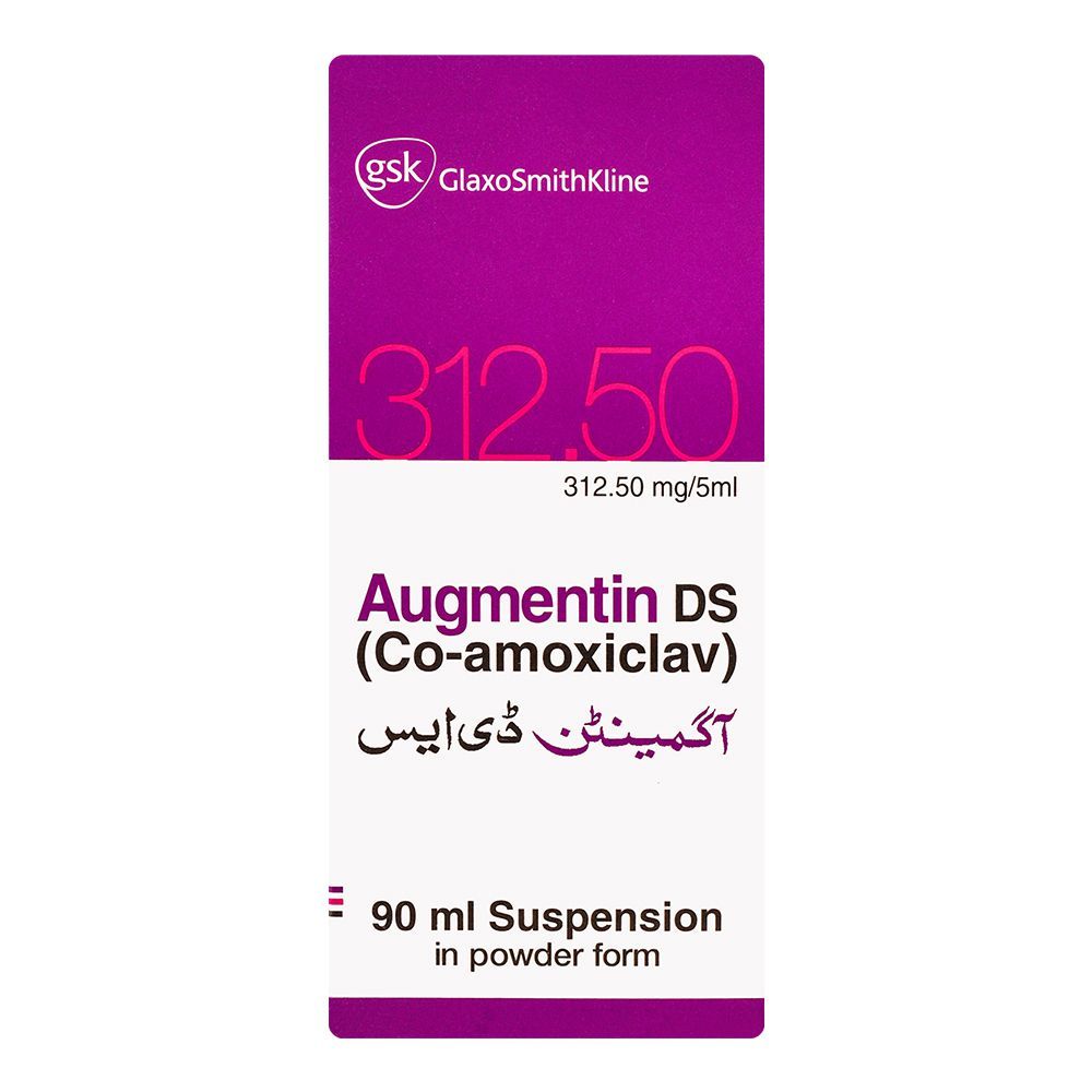 Purchase GSK Augmentin DS 312.5mg Syrup, 90ml Online at Special Price ...