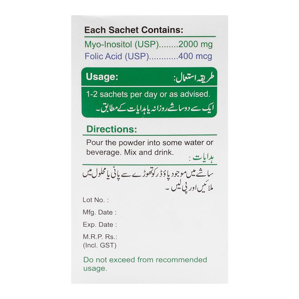 Purchase Matrix Pharma Myofolic Sachets, 15-Pack Online at Special ...