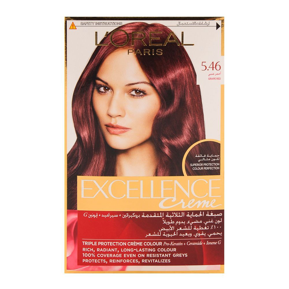 Order L'Oreal Paris Excellence Hair Color Grape Red 5.46 Online at Best ...