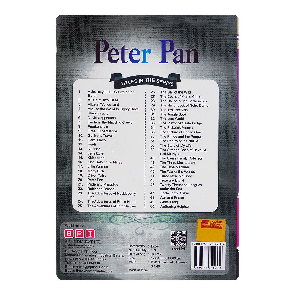 Peter Pan Story Book